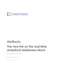 StarRocks The new kid on the real-time analytical databases block ...